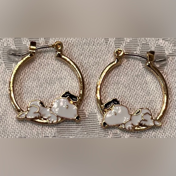 Peanuts | Jewelry | Snoopy Hoop Earrings Peanuts Officially Licensed ...
